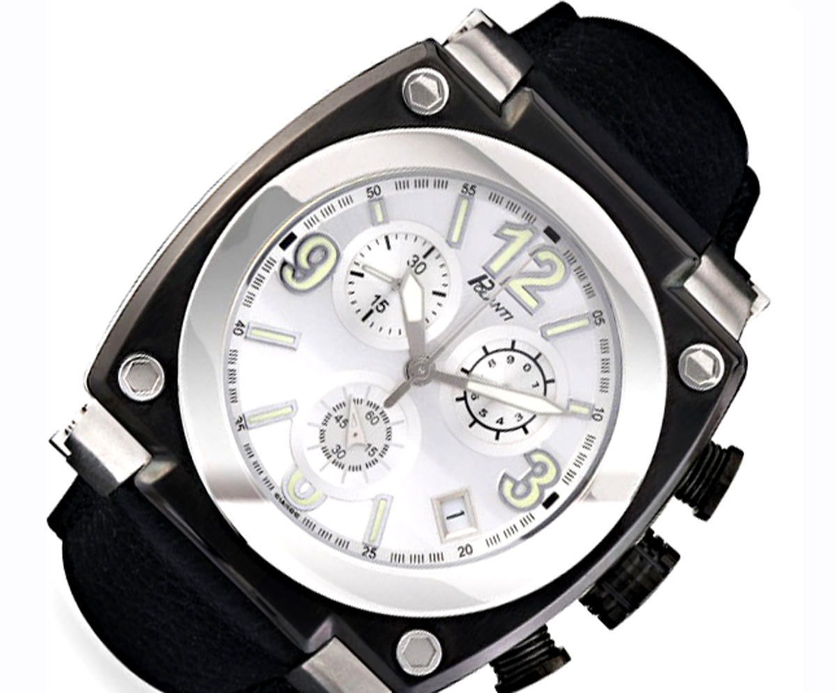 LeChateau - Polanti TORQUE - Black-IP White Dial, Swiss Quartz ...