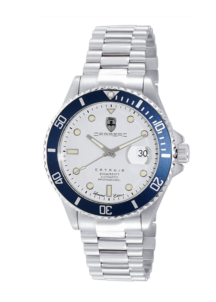 Lechateau Watches Men's Automatic - Magnifying Date Dial with ...
