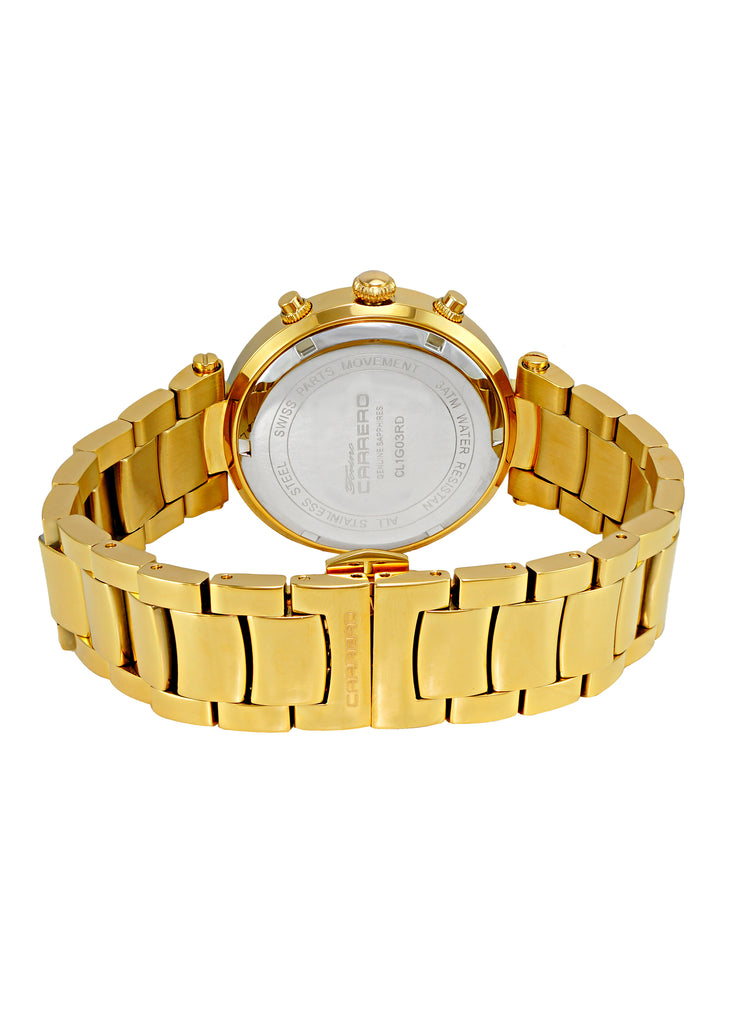 Lechateau Watches Multi-function, Day-date Counter, Blue Mother of ...