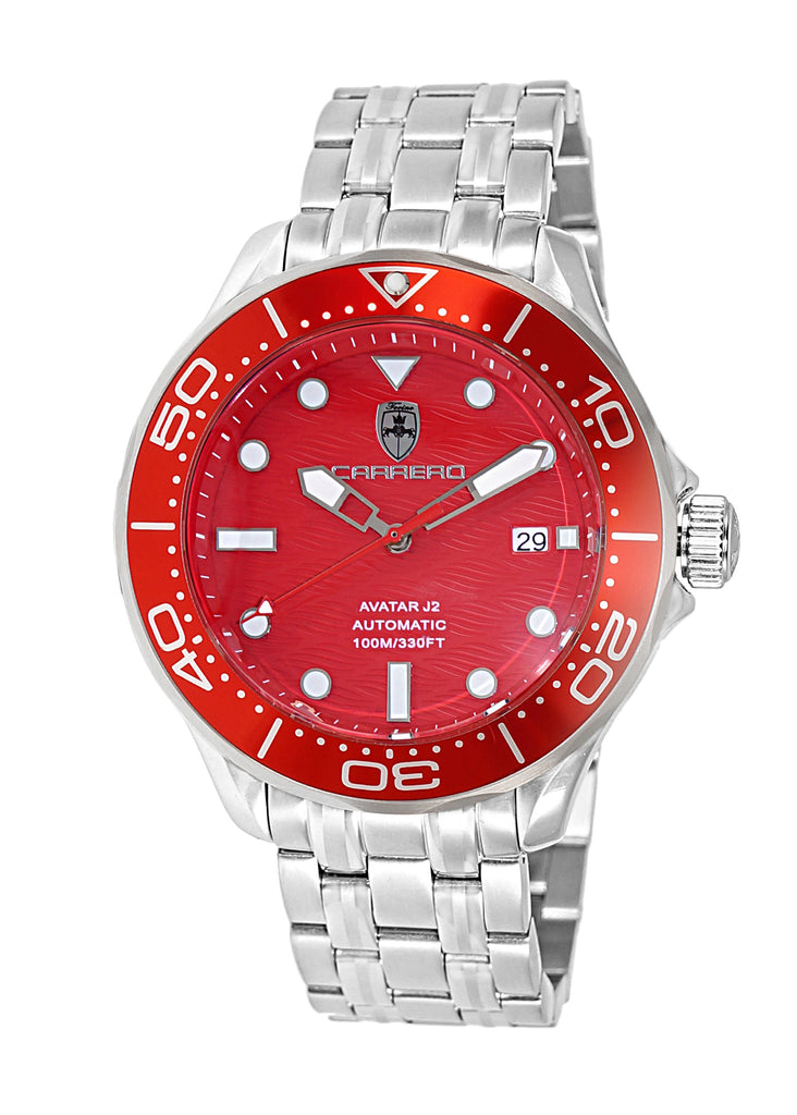 LeChateaue, NH35-24 Jewel Austomatic Mov't, Date Dial, Stainless Steel ...