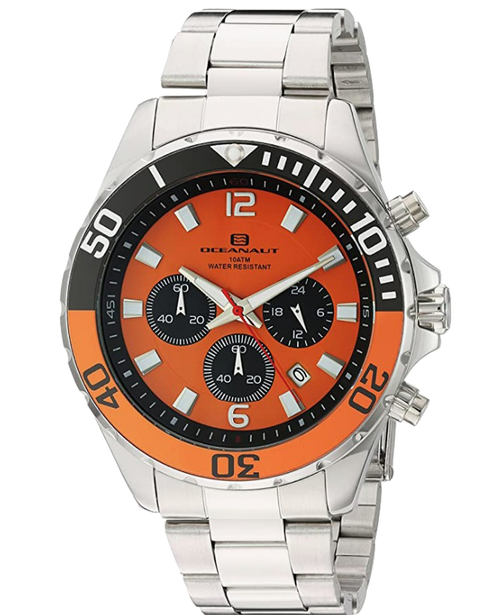 Oceanaut Men's 'Sevilla' Quartz Chronograp Stainless Steel Watch, Color ...