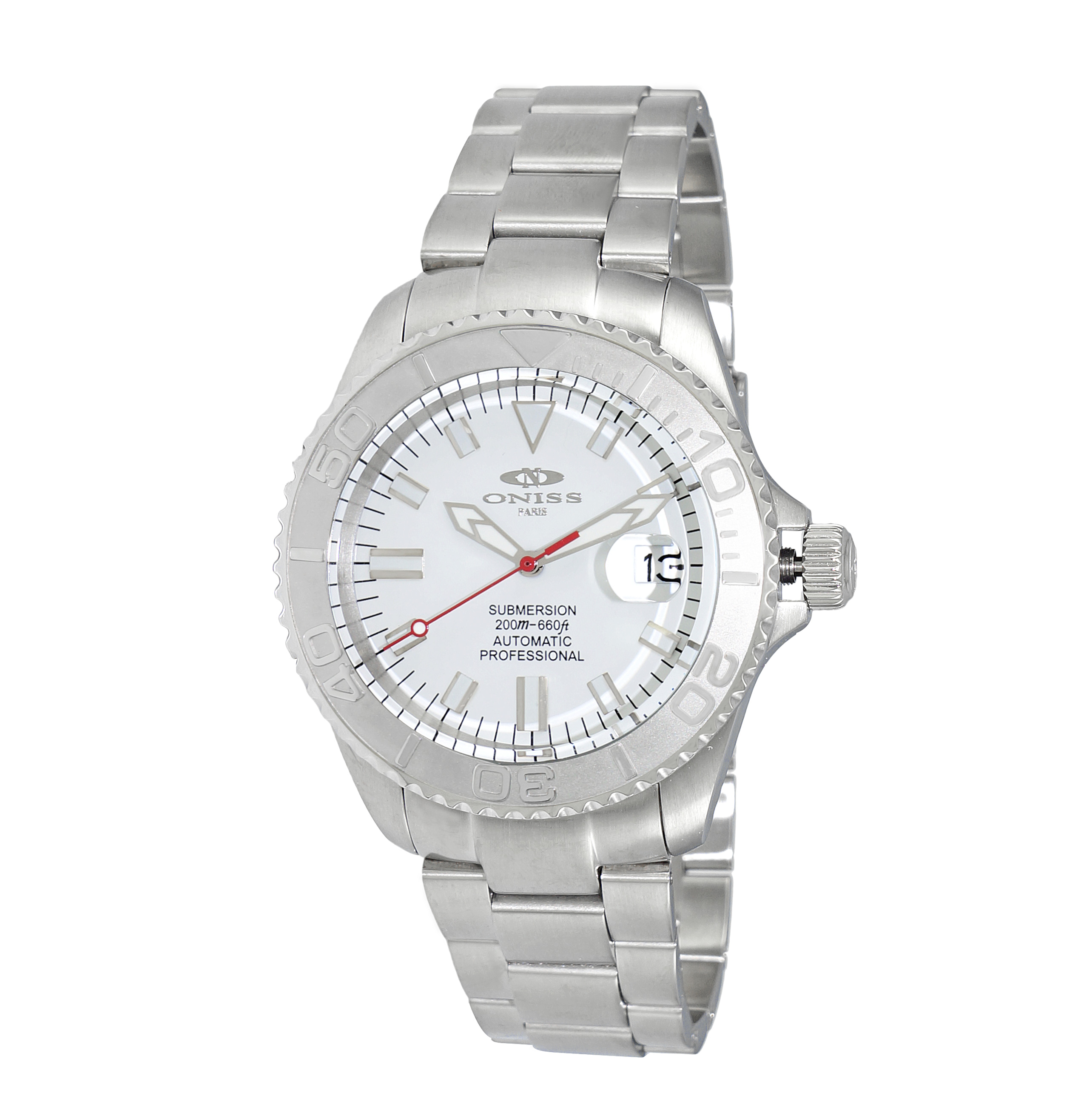 ONISS AUTOMATIC MOVEMENT - 21 JEWELS, SUN RAY - DATE DIAL , ON5515-33WT ...