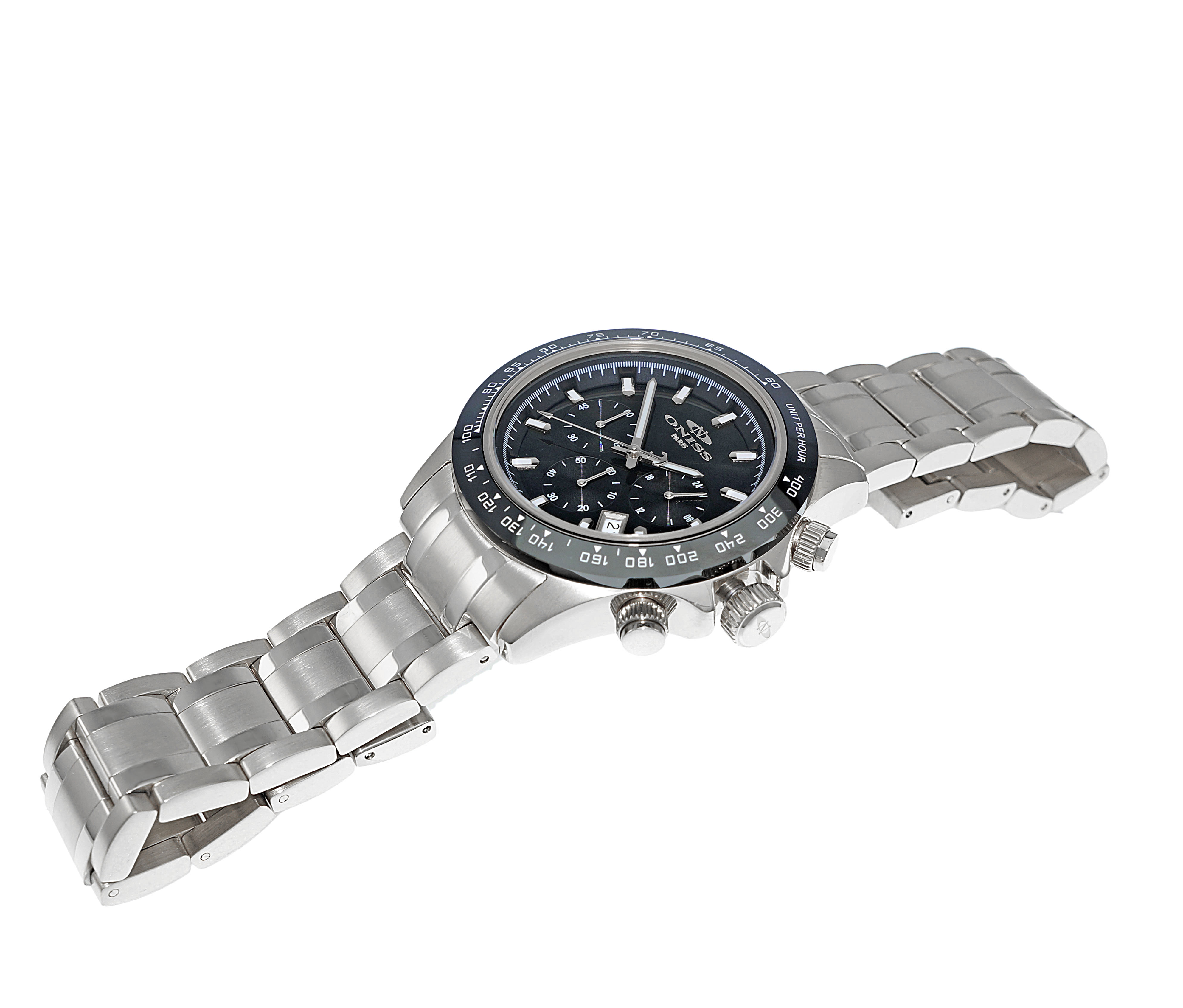 ONISS CHRONOGRAPH MOV'T ,Ceramic Bezel, Date- Dial - 24hr / 60 second ...