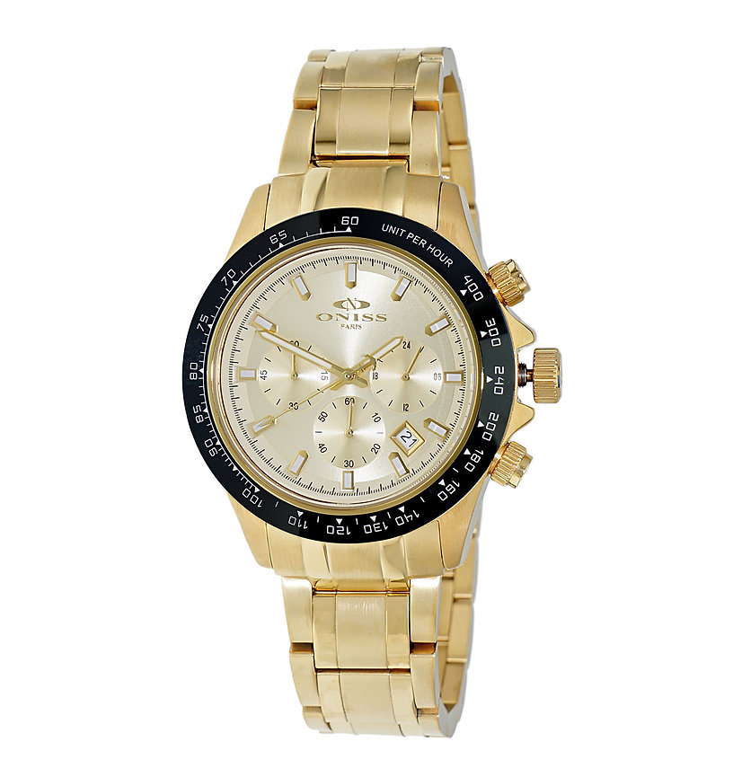 ONISS CHRONOGRAPH MOV'T ,Ceramic Bezel, Date- Dial 24hr / 60 second ...