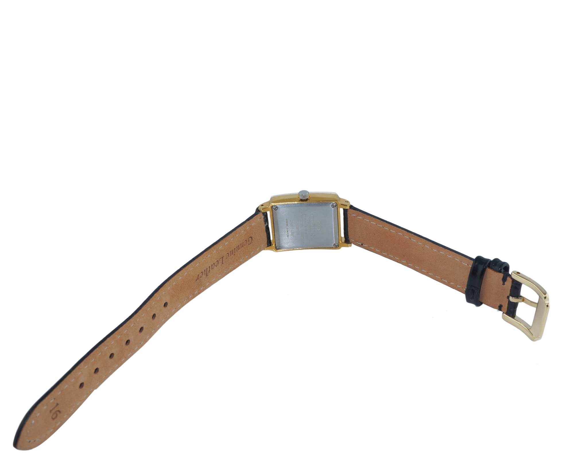 ONISS, Ladies Watch white dial, Black Genuine Leather, MSRP: $600.00 ...