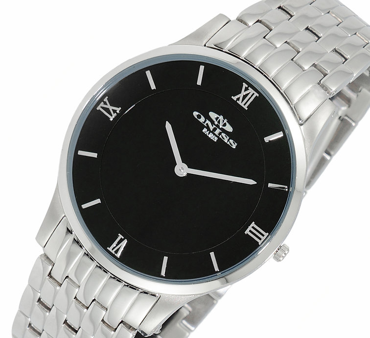 ONISS SWISS MOVEMENT, SLIM WATCH, ON5562-MBK, RETAIL AT (MSRP: $295.00 ...
