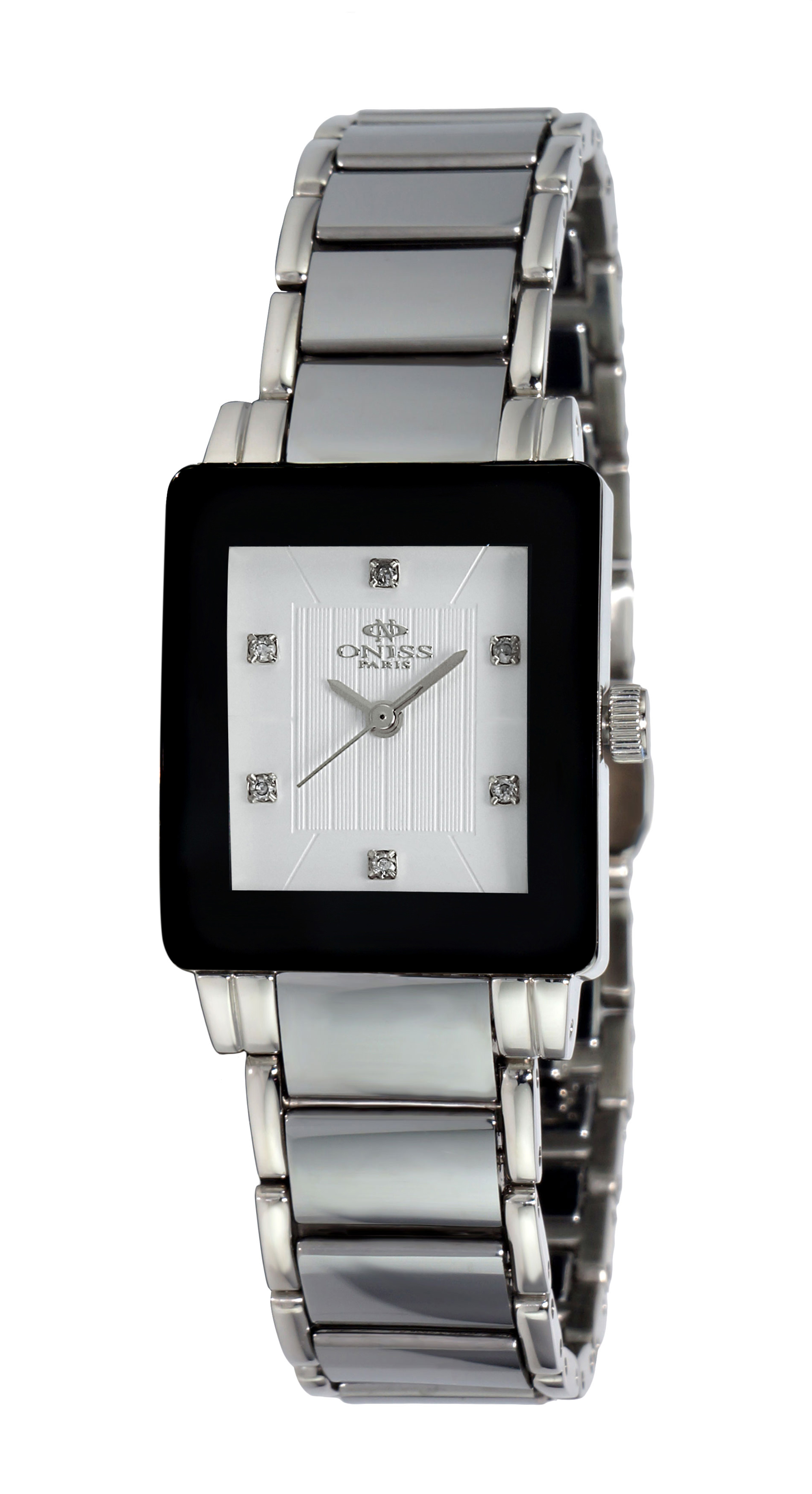 ONISS SWISS MOVEMENT, TUNGSTEN AND STAINLESS STEEL, ON607-LWT, RETAIL ...