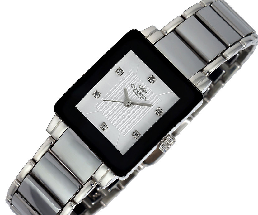ONISS SWISS MOVEMENT, TUNGSTEN AND STAINLESS STEEL, ON607-LWT, RETAIL ...