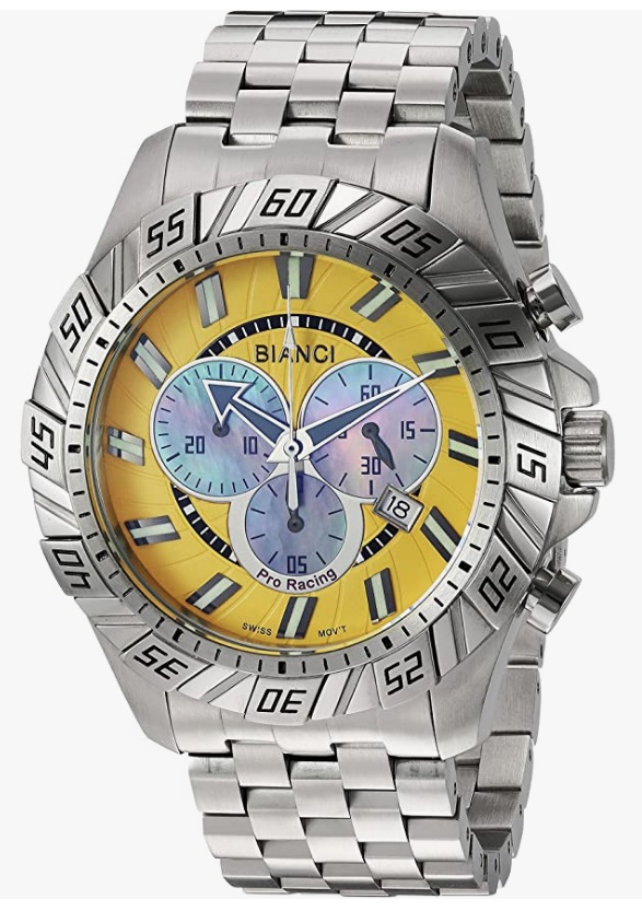 ROBERTO BIANCI Men's SWISS Chronograph Watch, MOP Date Dial, RB70600 ...