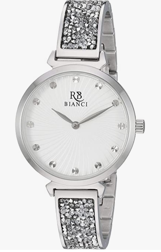 Roberto Bianci Women's Brillare Quartz Stainless Steel Strap, Silver ...