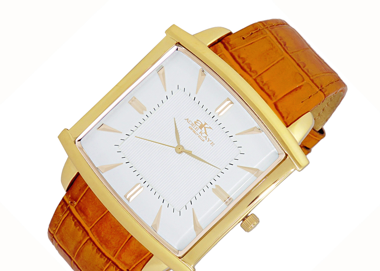 SLIM WATCH, GENUINE LEATHER BAND, AK2220-MGSV , RETAIL AT (MSRP: $250. ...