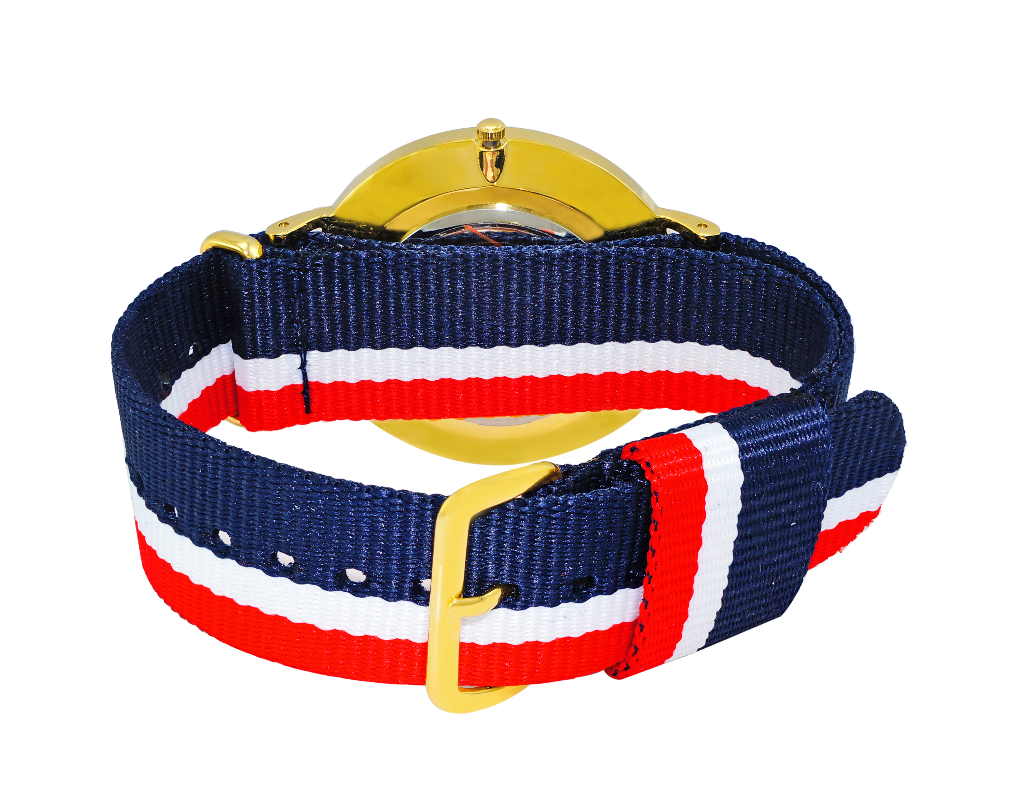 SLIM WATCH, MULTI-COLORED NYLON, AK1225-MGSV | Property Room