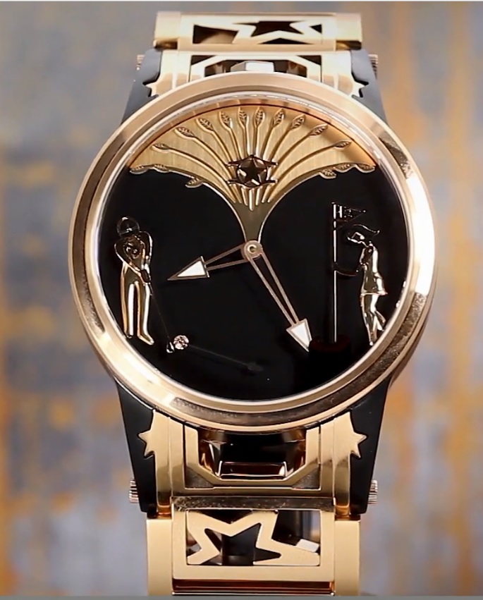 Watchstar 48MM Limited Edition Swiss Made Patented Movement Golf Watch ...