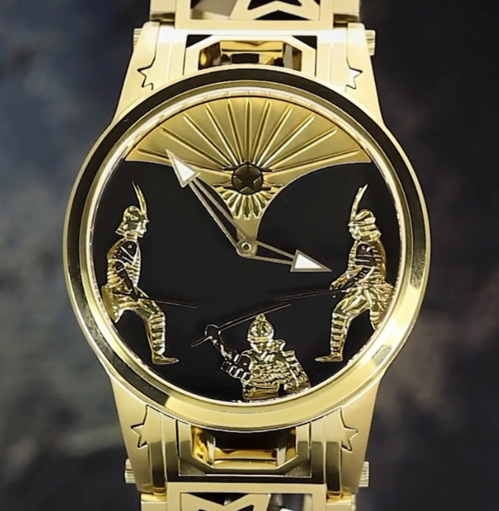 Watchstar Limited Edition 48mm Swiss Made Patented Movement Gold Tone ...