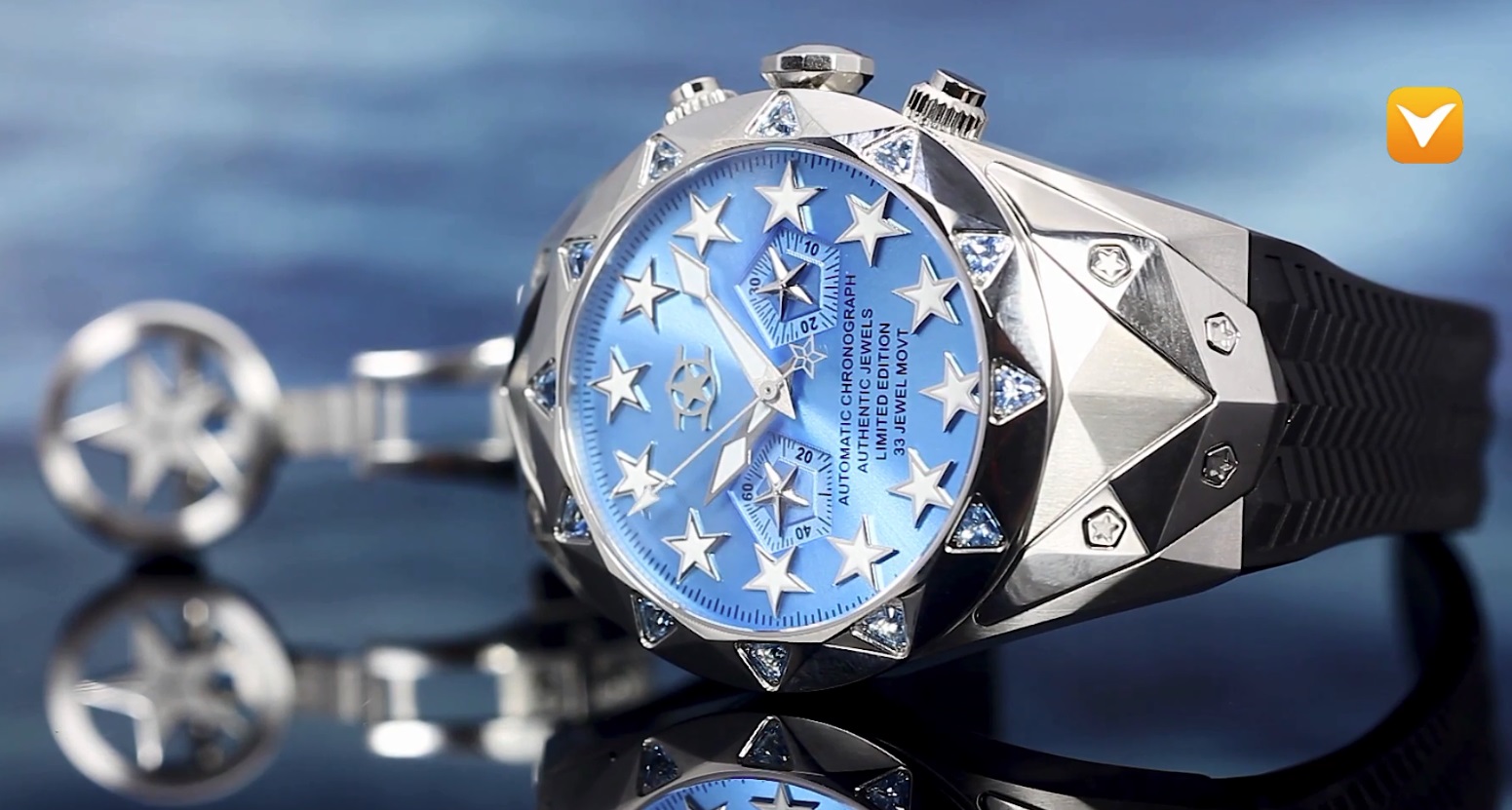 Watchstar Limited Edition Superstar 33 Jewel Automatic Chronograph ...