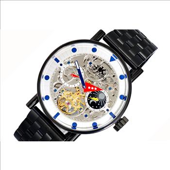 Adee Kaye Skeleton Automatic -21 Jewels Movement , Sun and Moon Phase ...