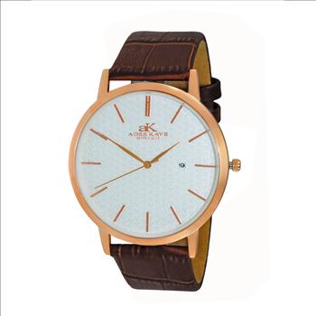 DAY-DATE DIAL, SLIM WATCH, AK3331-MRG/SV, RETAIL AT $350.00 | Property Room