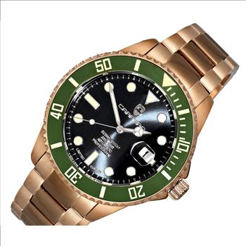 LeChateau, Automatic Sunray Date -Dial with Magnifying Glass, C1R333GN ...