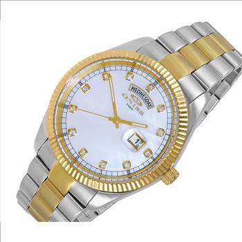 ONISS Watches, DAY-DATE WITH SUN RAY WHITE DIAL , ON3881-2TWT , RETAIL ...