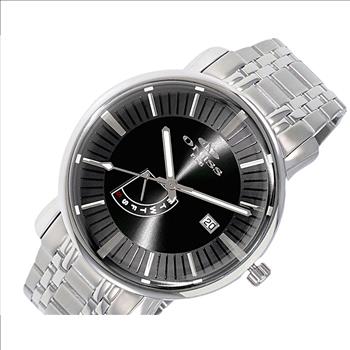ONISS Watches, Men's Silver Sunray Retrograde day-date dial, Dome ...