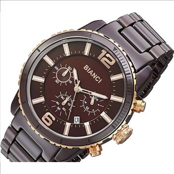 ROBERTO BIANCI Men's , Swiss Chronograph Movement , Brown High Tech ...