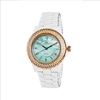 SWISS MOVEMENT, HIGH TECH CERAMIC, MOTHER OF PEARL DIAL ,ON6200-LRGWT ...