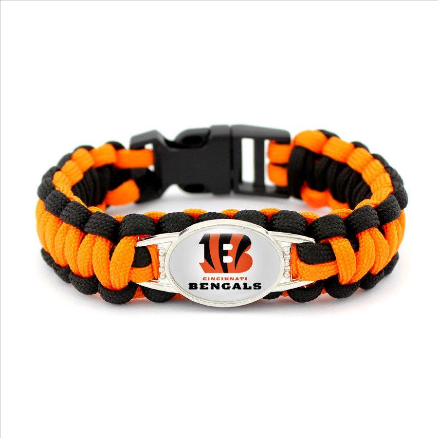 NFL Cincinnati Bengals Paracord Unisex Bracelets | Property Room
