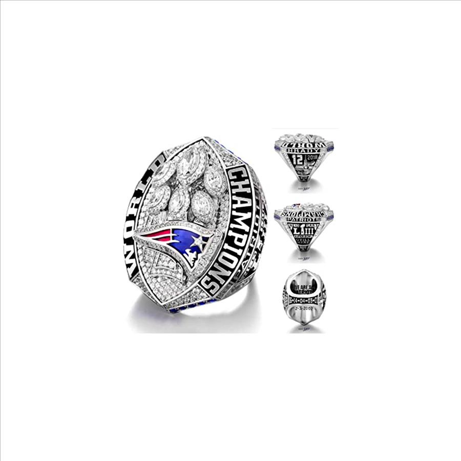 BRADY 2019 New England Patriots Championships Collectible Replica Ring ...