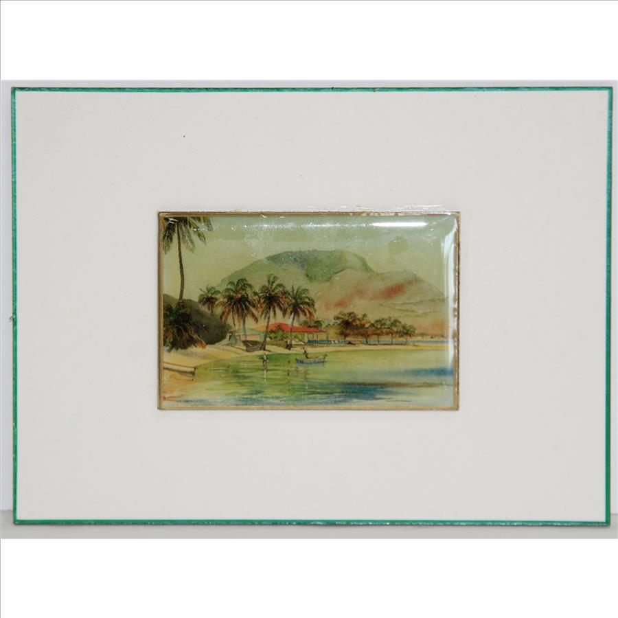 Vintage J Carlton Hand Painted Miniature Scenery Made In France ...