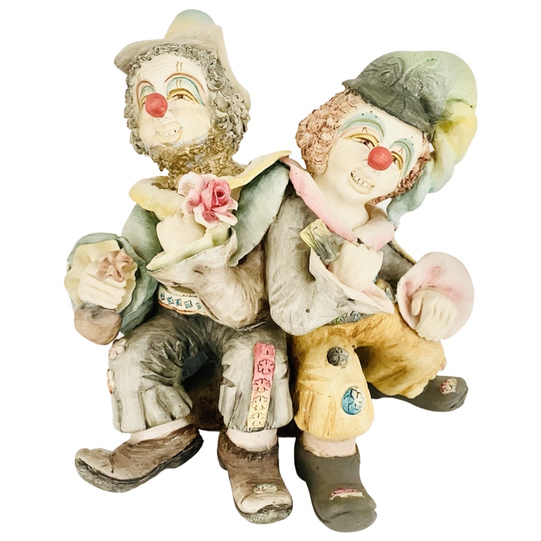 Vintage “HECHO A MANO” (Hand Made) by Guzman Ceramic Circus Clown ...