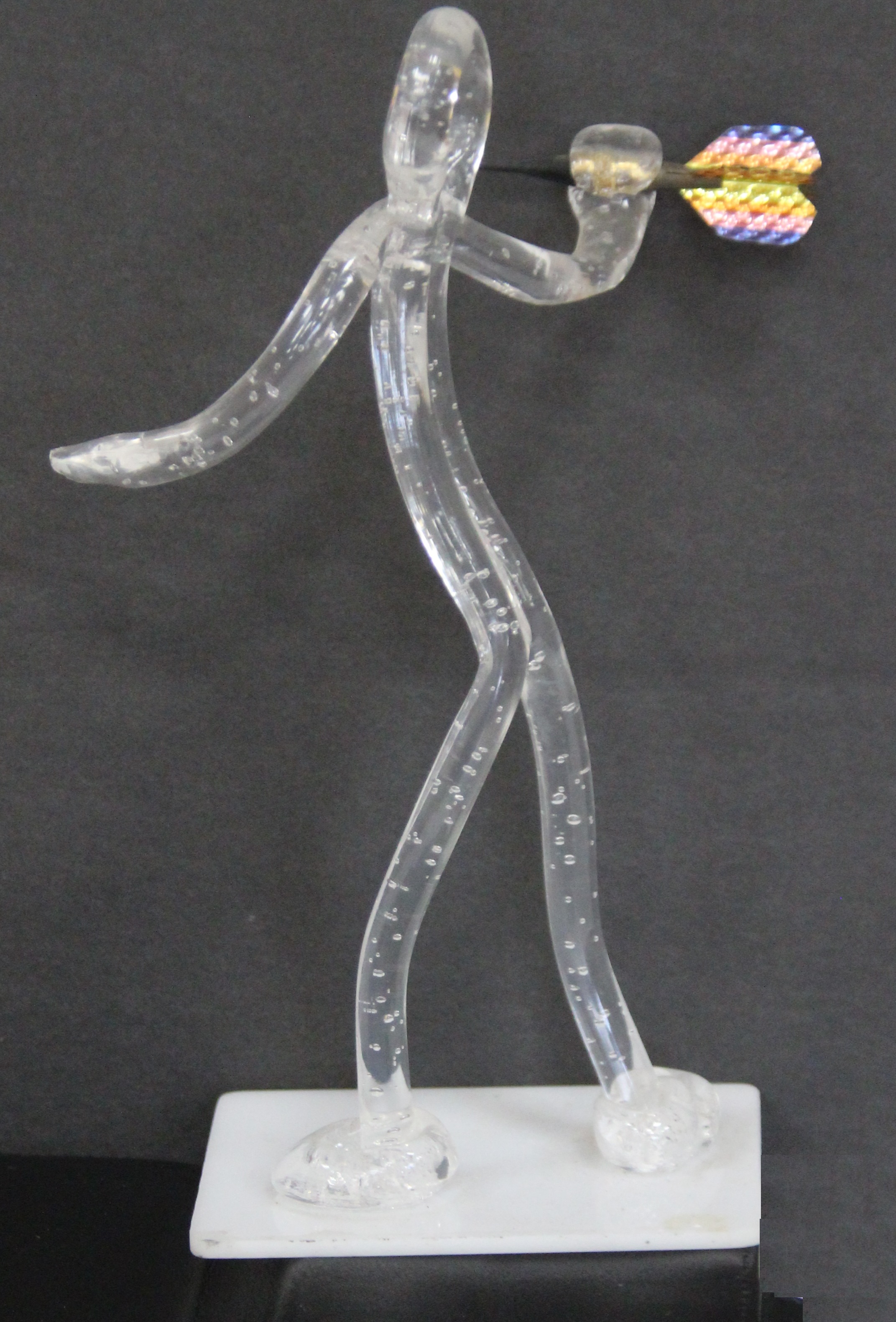 Dart Player Stick Man Hand Made Acrylic | Property Room