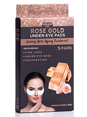 New AZURE Rose Gold Luxury Anti-Aging Under Eye Mask Patches – Lifting ...