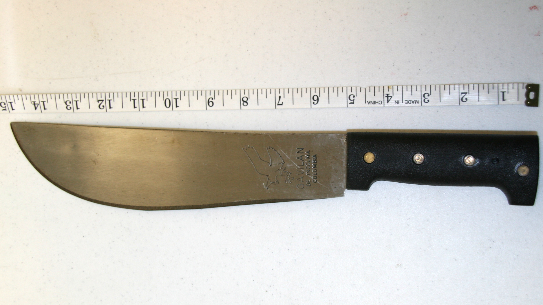 15'' Gavilan de Incolma Knife Made in Colombia With Sheath | Property Room