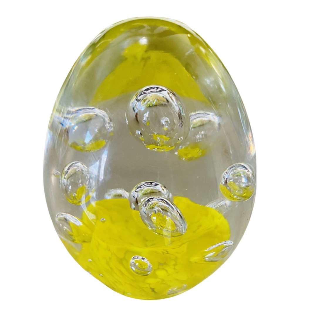 Collectible Vintage Hand Madeblown Glass Paperweight Property Room