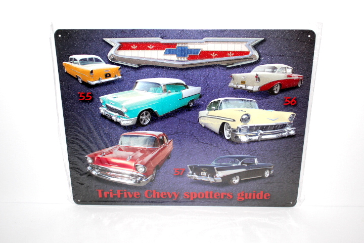 Large Rustic Chevy Metal Sign 1955 to 1957 | Property Room