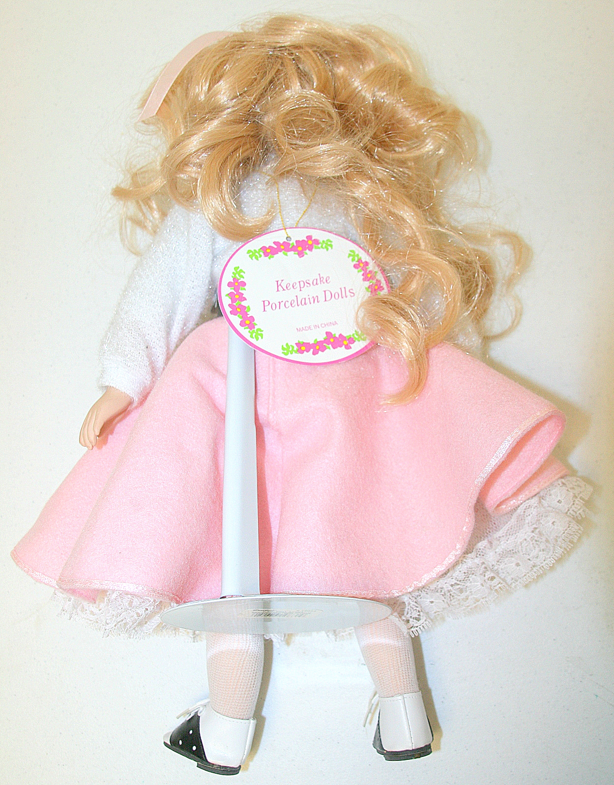 Beautiful Keepsake Porcelain Darice Doll Stand | Property Room