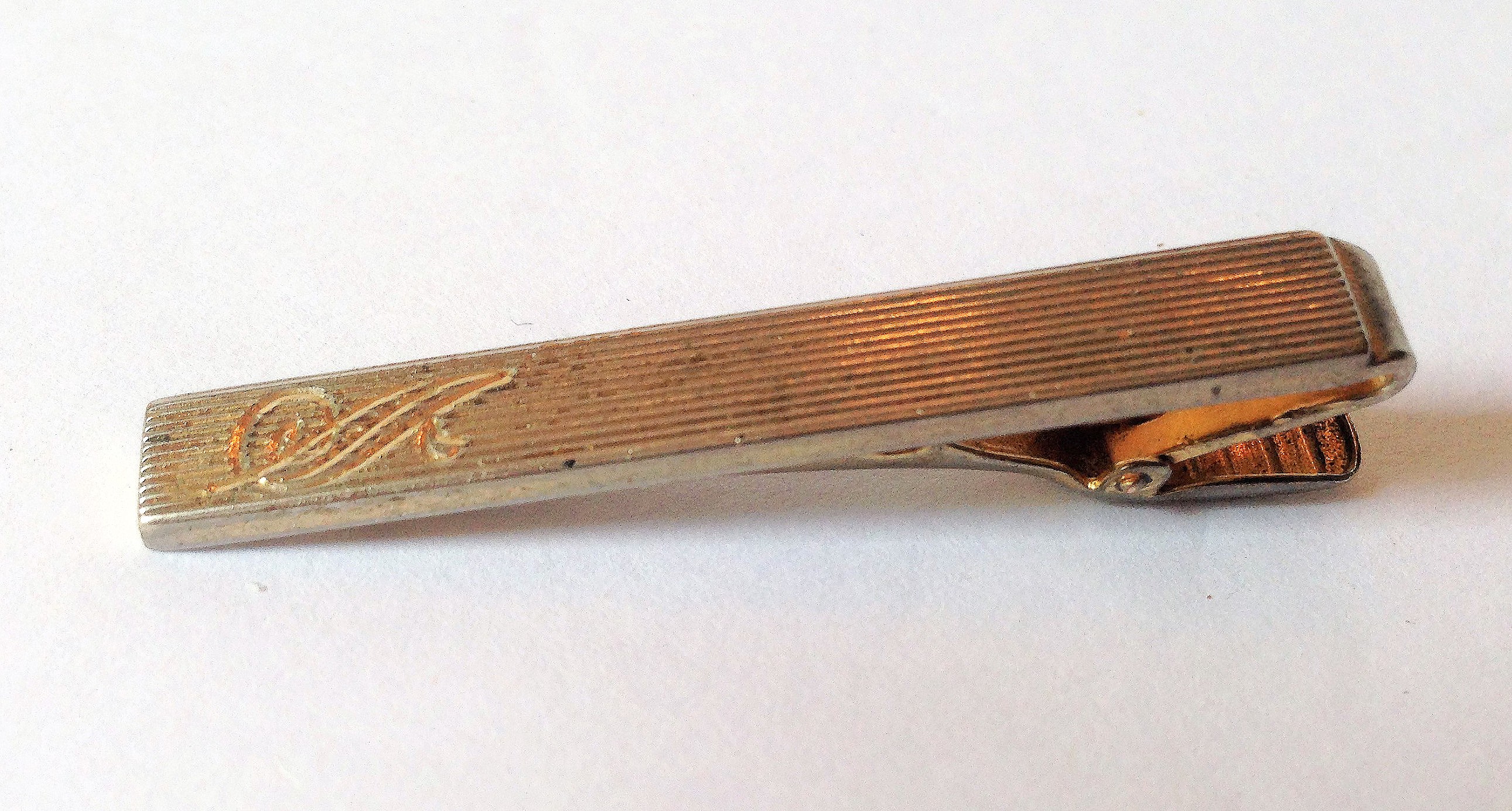 Vintage Light Gold Tone Tie Bar | Property Room