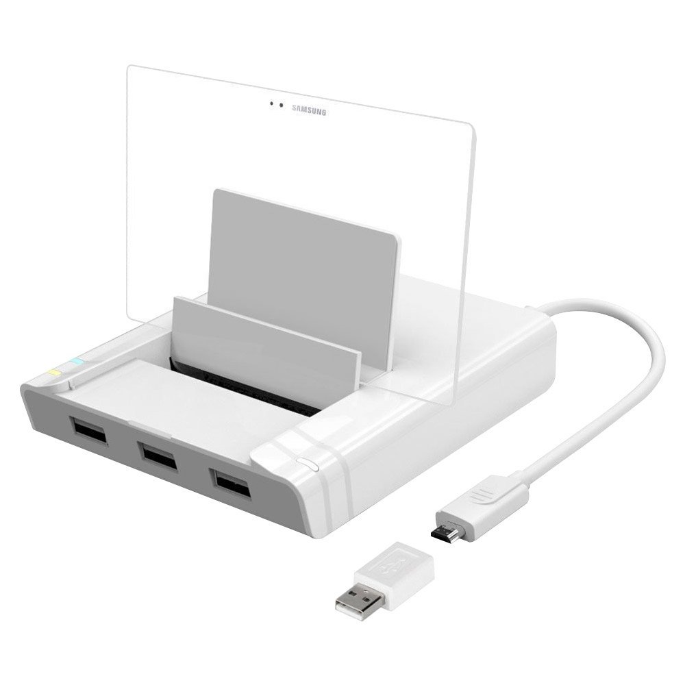UNITEK Charge and Sync OTG Dock Station with 3-Port Hub+RJ45 Fast ...