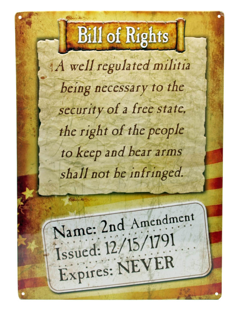 New 2nd Amendment Bill of Rights Sign | Property Room