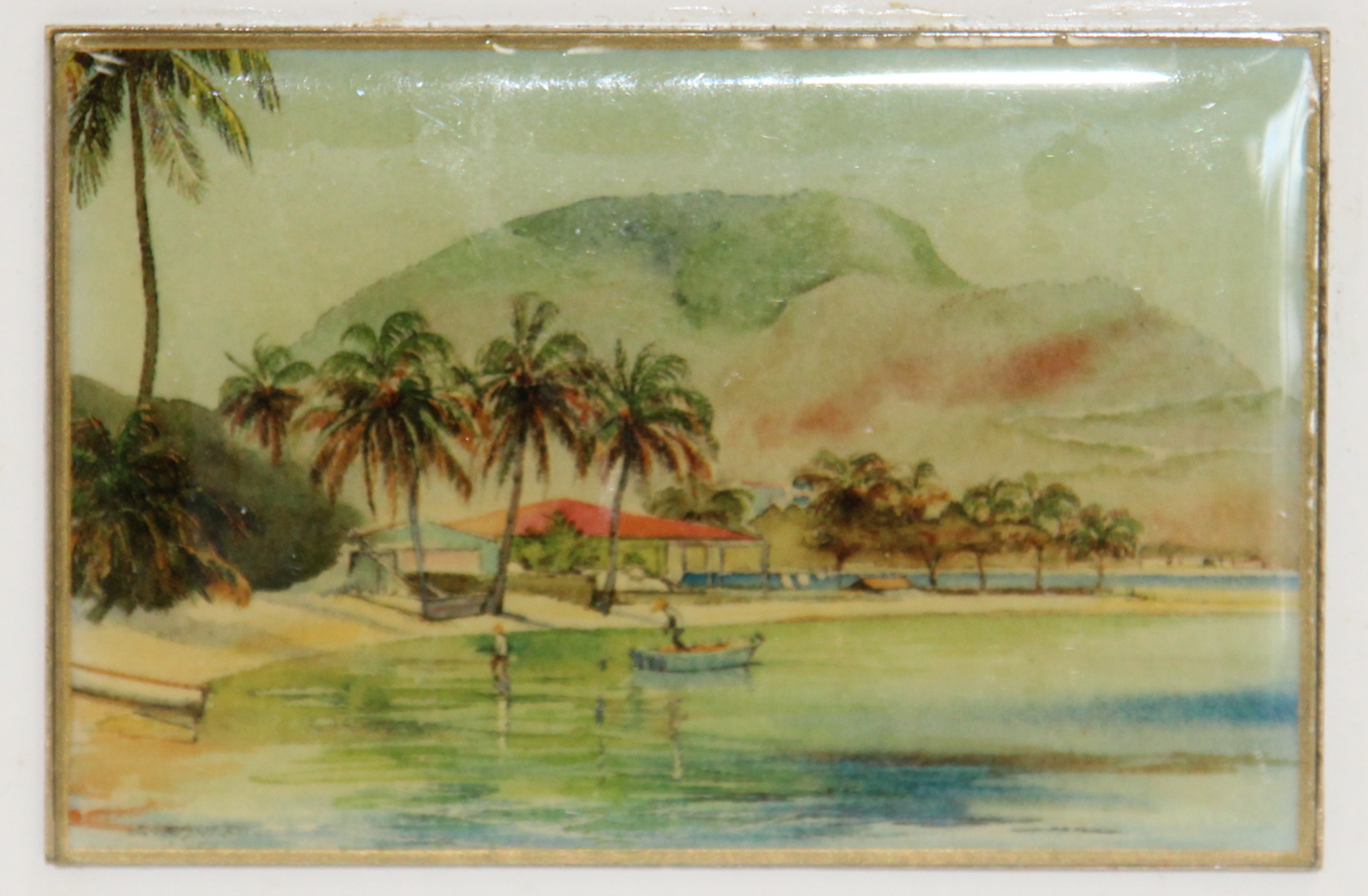 Vintage J Carlton Hand Painted Miniature Scenery Made In France ...