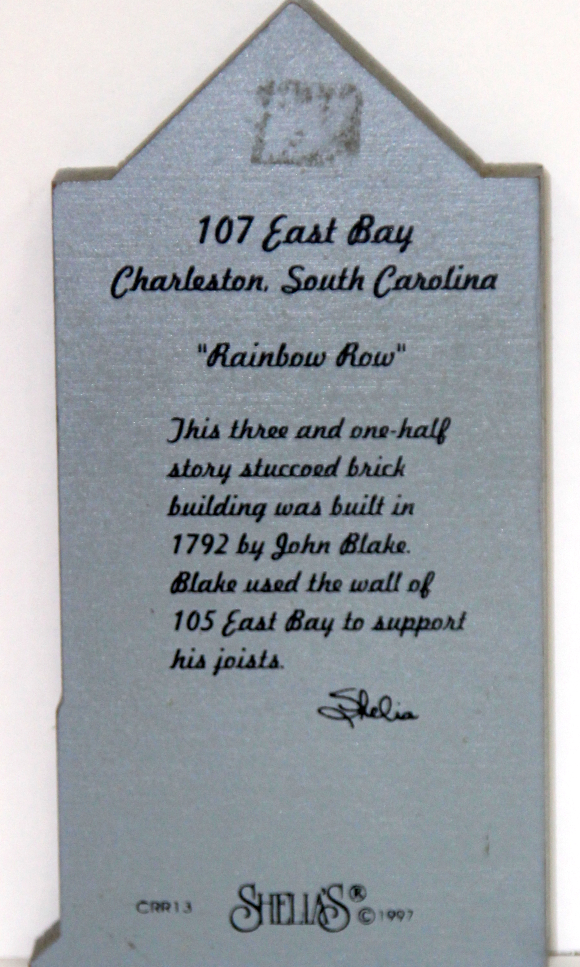 Sheila House COLLECTION Rainbow Row II East Bay, Charleston, SC ...