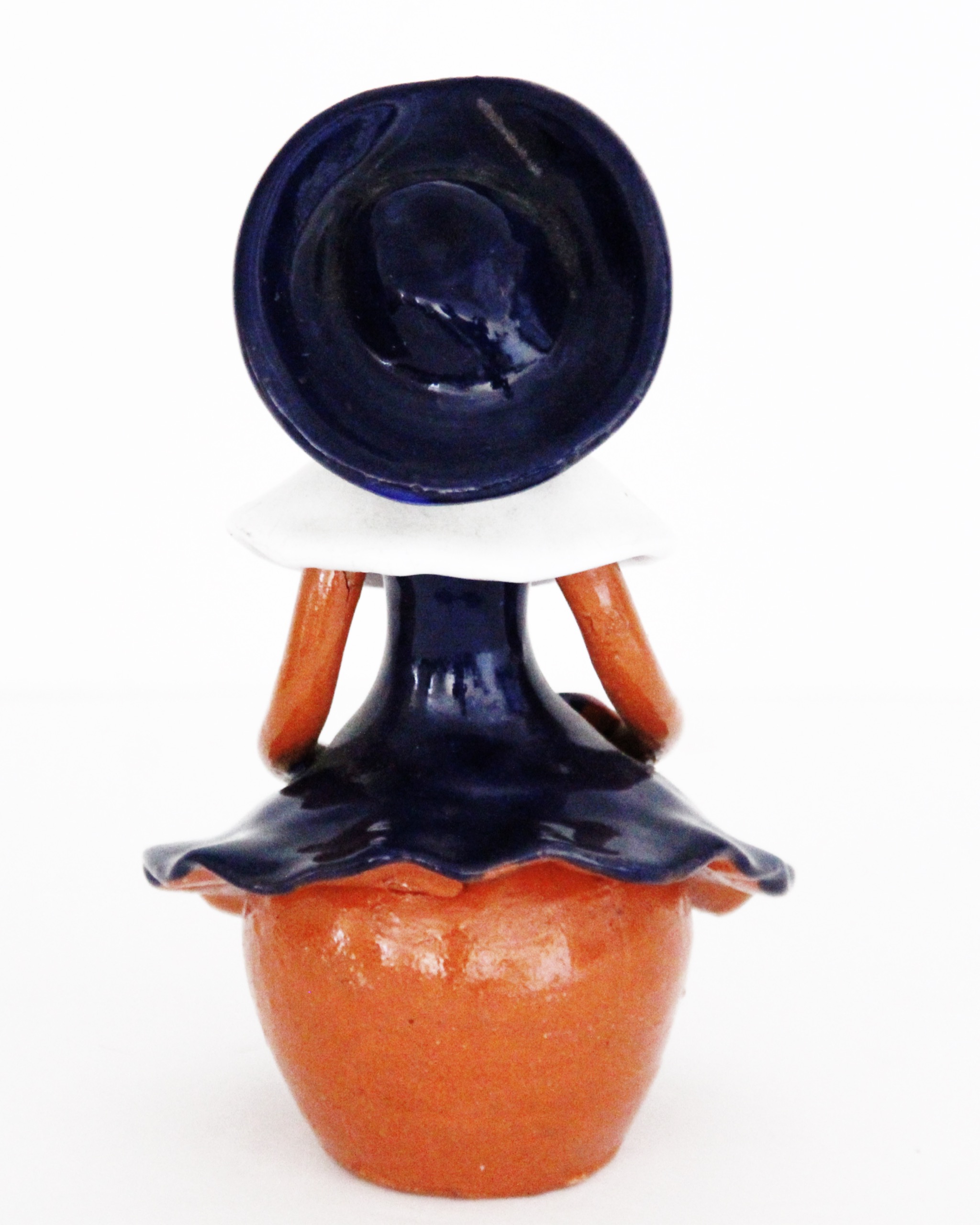 Ceramic Dominican Faceless Doll Hand Drawing Painted. Caribbean Art ...