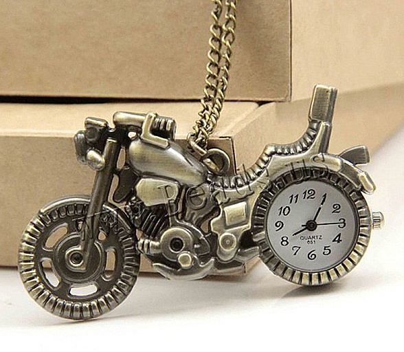 New Bronze Motorcycle Pocket Watch (Unixsex) | Property Room