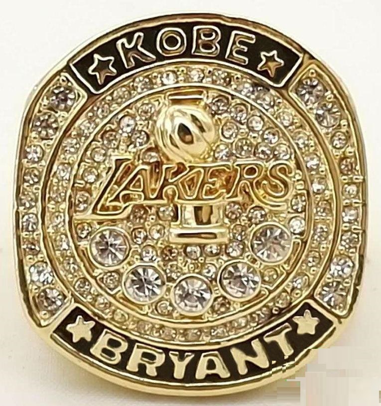 Kobe Bryant Los Angeles Lakers Retirement Replica Ring Size 11 ...