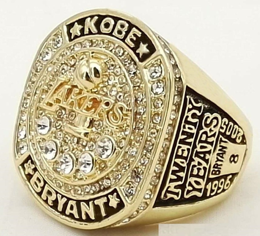 Kobe Bryant LA Lakers Retirement Replica Ring Size 12 | Property Room