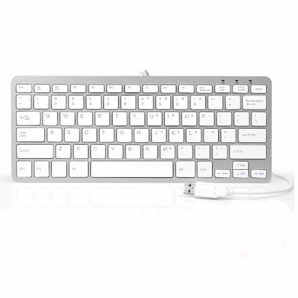 Wired USB Mini Slim Keyboard - White | Property Room