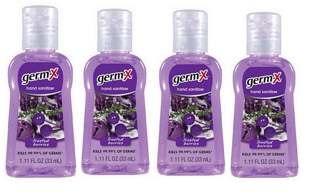 Bulk of 4 Germ-x 1.11oz Wild Berry Hand Sanitizer | Property Room
