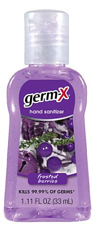 Bulk of 4 Germ-x 1.11oz Wild Berry Hand Sanitizer | Property Room