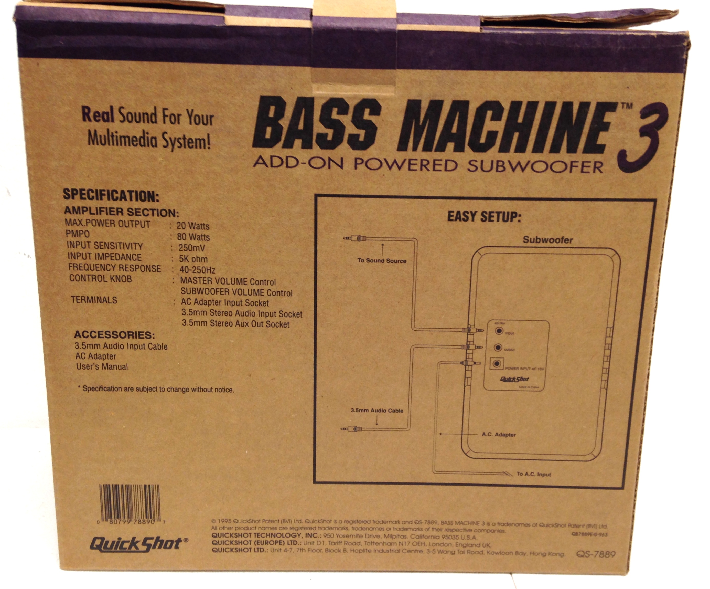 Quick Shot Bass Machine TM | Property Room