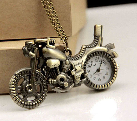 New Bronze Motorcycle Pocket Watch (Unixsex) | Property Room